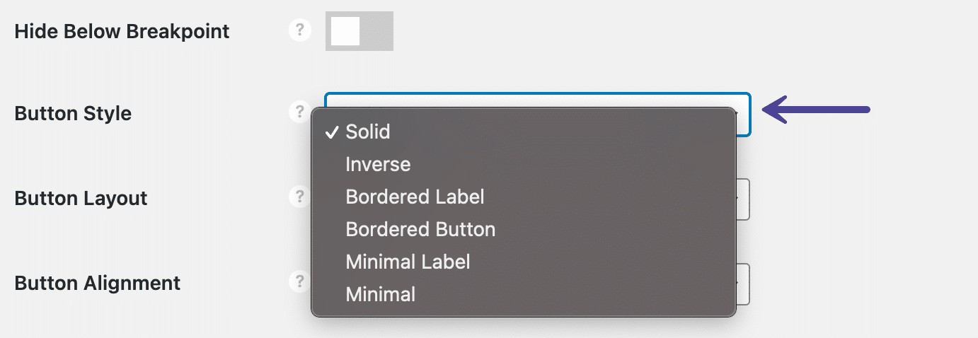 How to customize the button appearance (style, layout, shape, color)