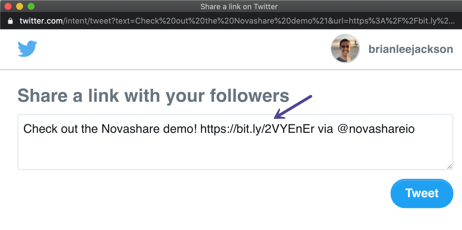 How to configure link shortening - Novashare