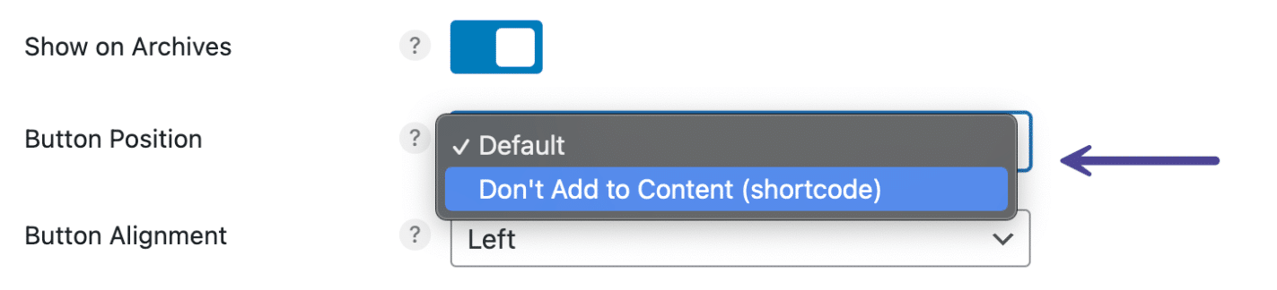 How to change floating content share buttons position in Novashare