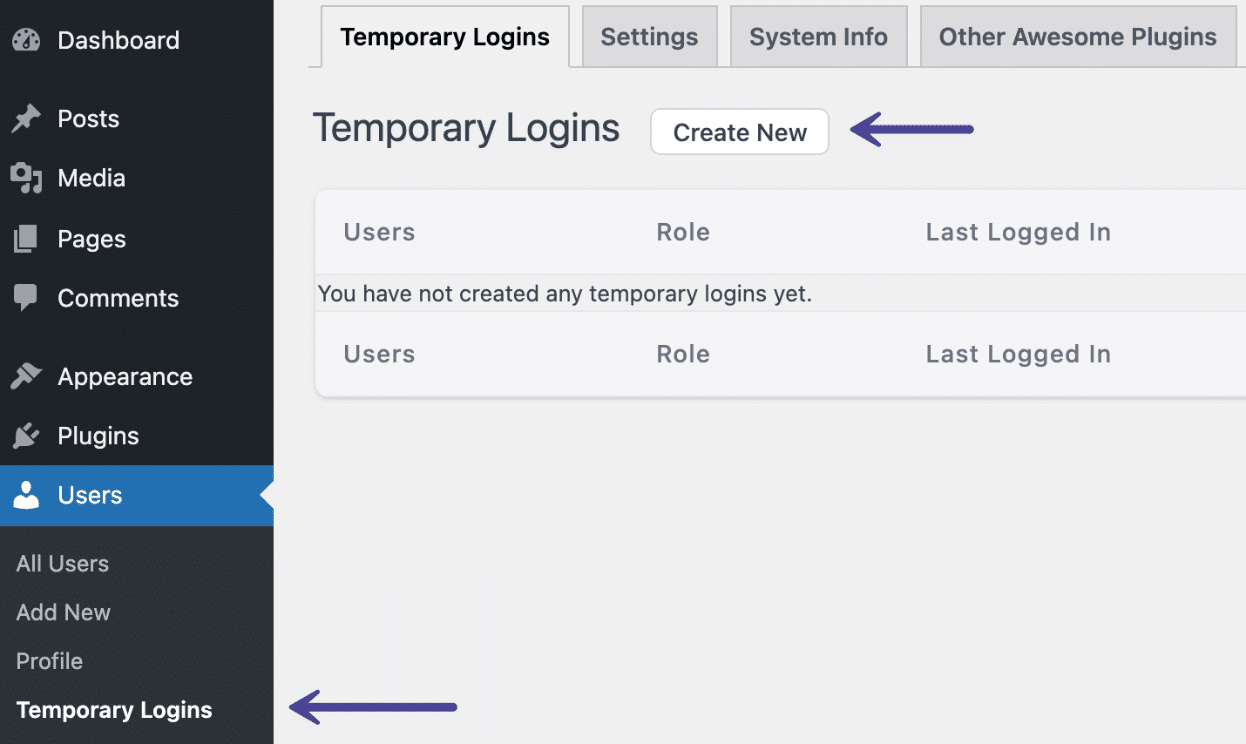 How to create a temporary WordPress login (without sharing password)