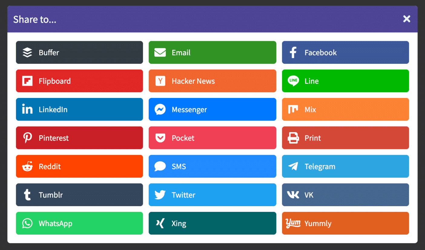 How to enable and customize the share button - Novashare