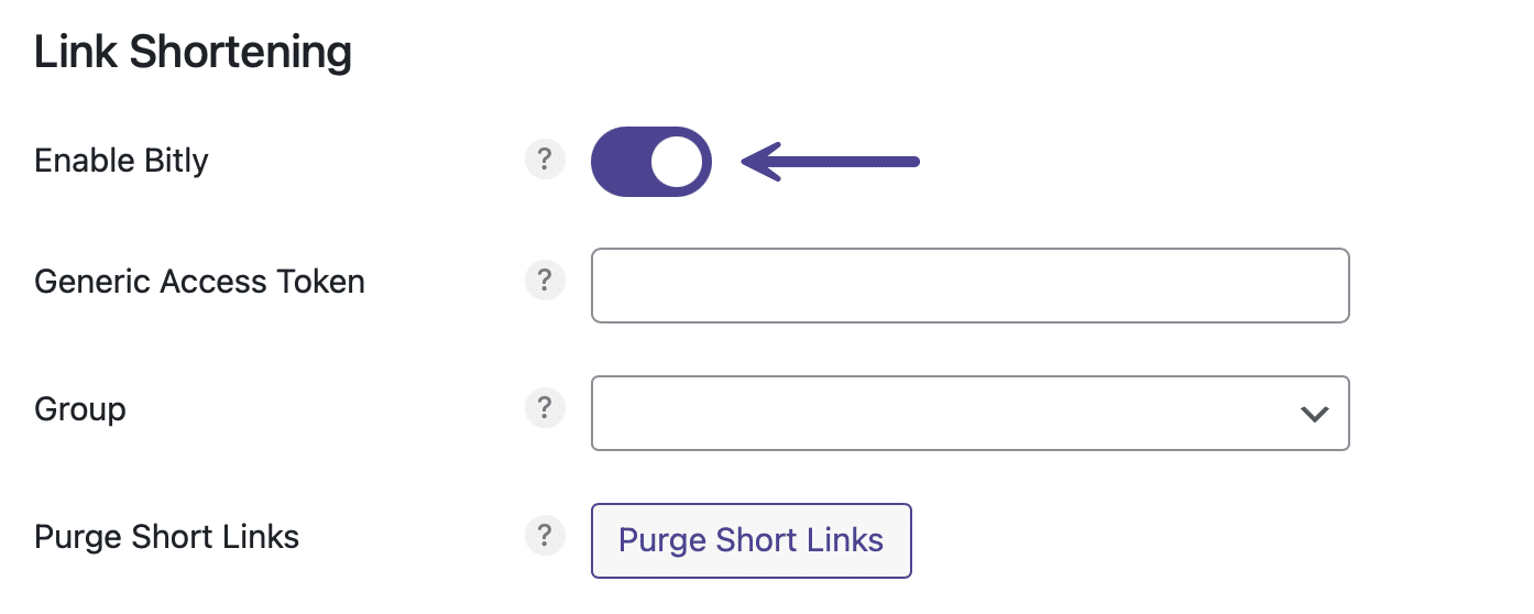 How to configure link shortening - Novashare
