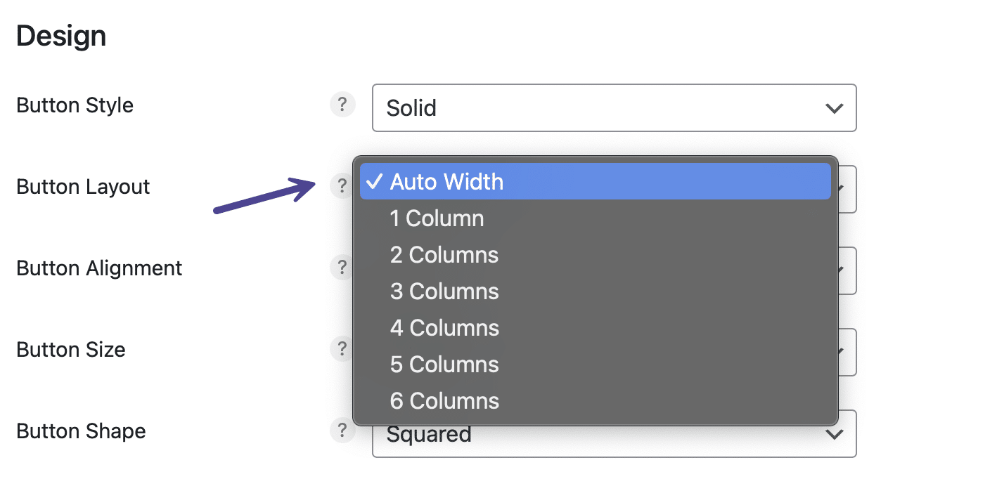 How to customize the button appearance (style, layout, shape, color)